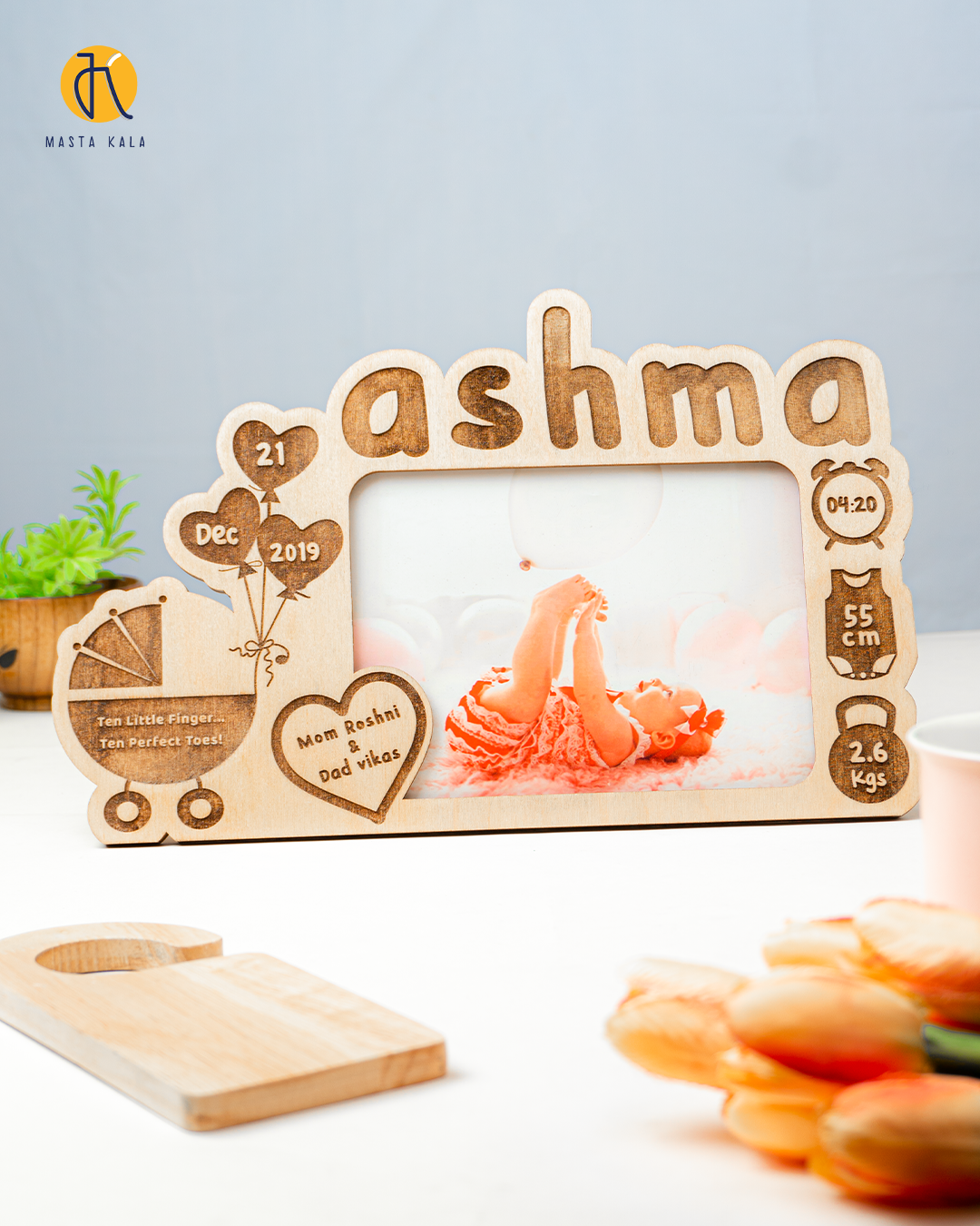 Home Decor & Furniture :: Home Decor :: Masta kala baby wooden photo ...