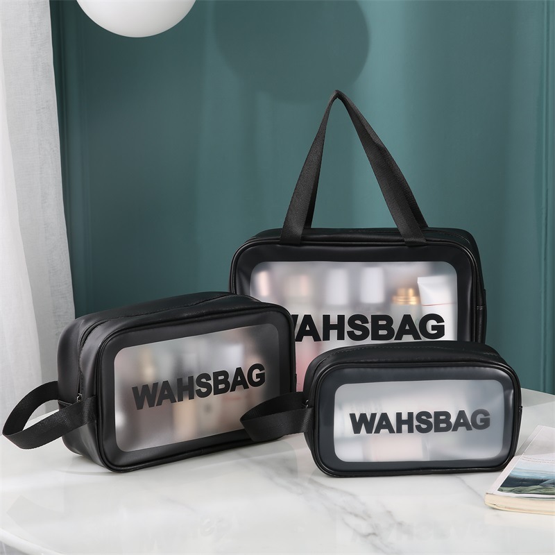 Multipurpose Clear washbag Pouch Set of 3 – Transparent Makeup and Wash ...