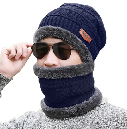 Combo Offer New Winter Cap Topi And Neck Warmer For Men and Women