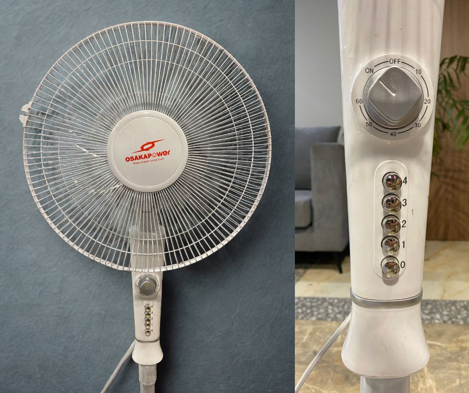 Osaka Power 16 Inch Stand Fan with Timmer