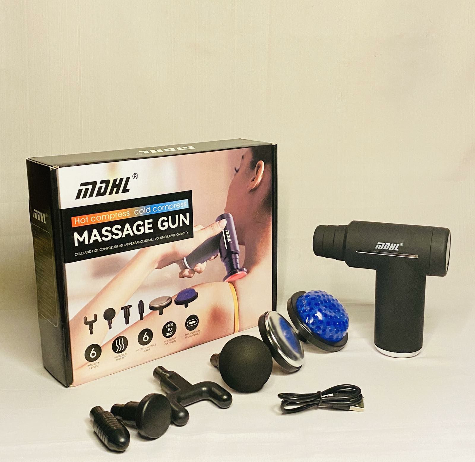 MDHL 6-Gear Hot/Cold Therapy Massage Gun