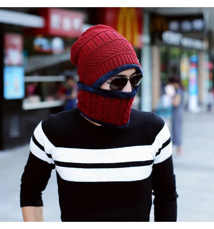 Combo Offer New Winter Cap Topi And Neck Warmer For Men and Women