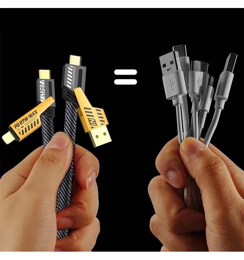 Universal 4 in 1 Multi USB Charger| Charging 2 to 2 Cable Compatible ...
